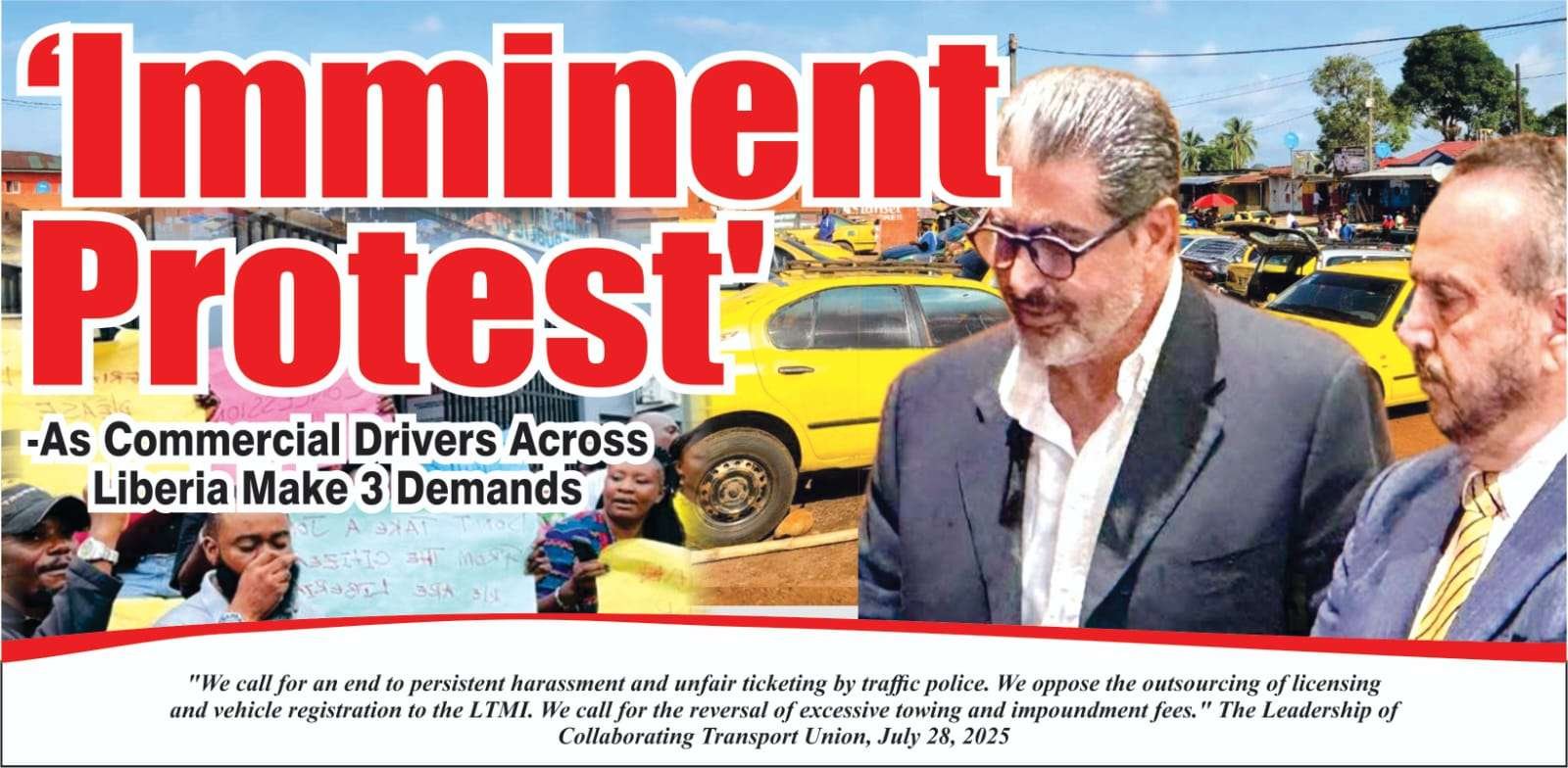 ‘Imminent Protest’ -As Commercial Drivers Across Liberia Make 3 Demands ...